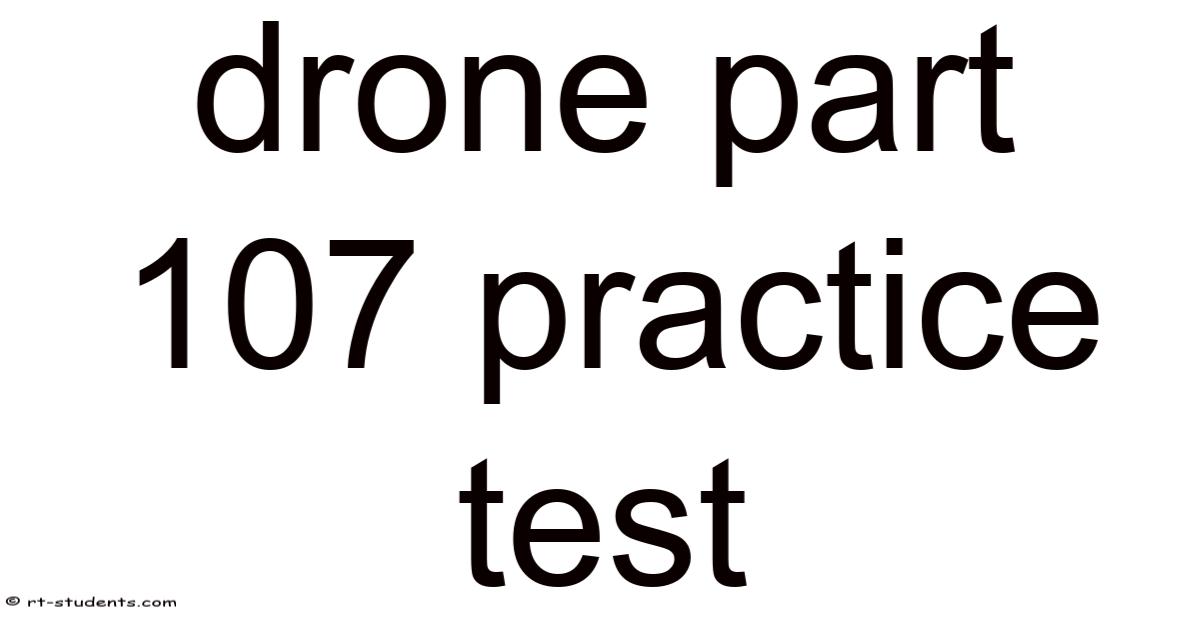 Drone Part 107 Practice Test