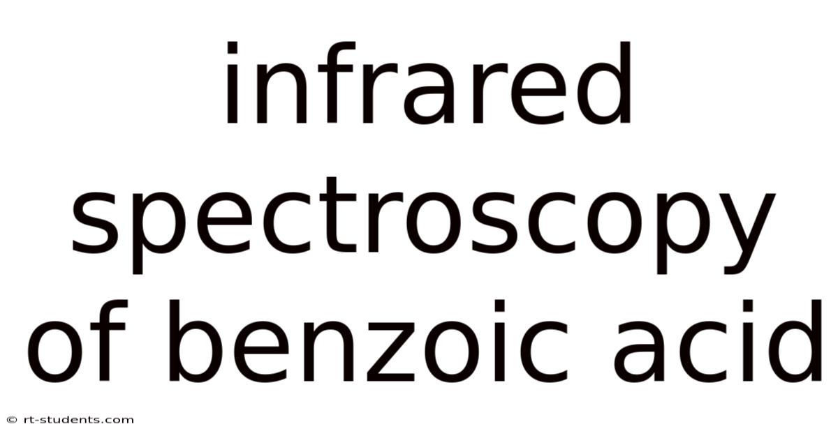 Infrared Spectroscopy Of Benzoic Acid