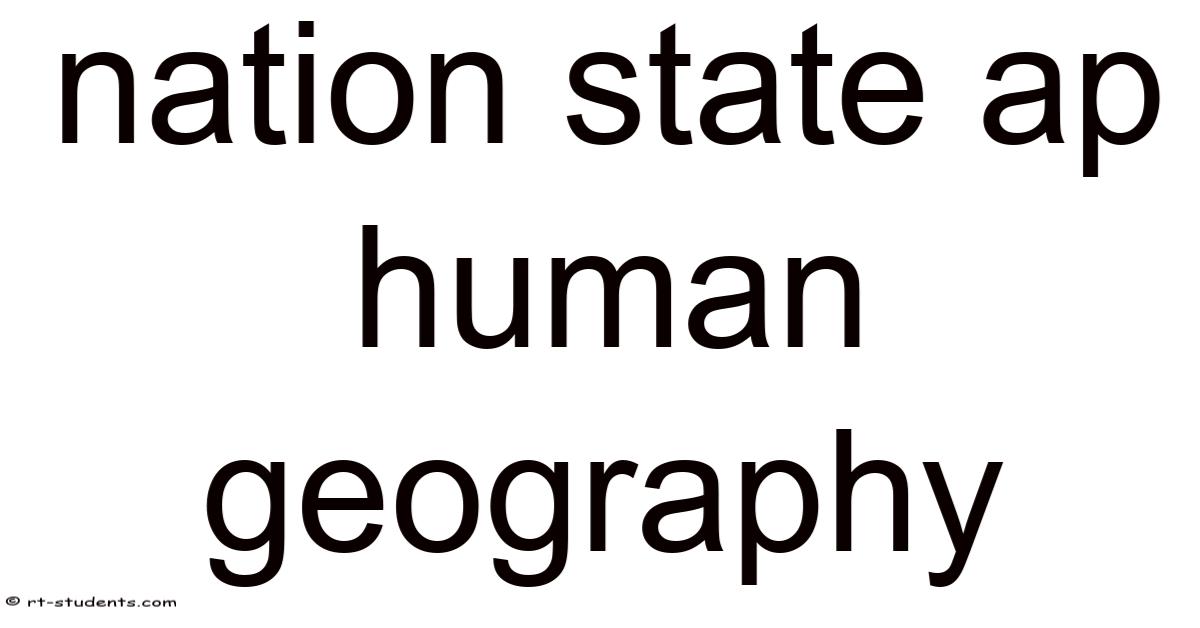 Nation State Ap Human Geography