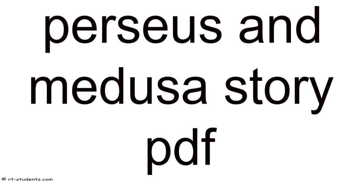 Perseus And Medusa Story Pdf