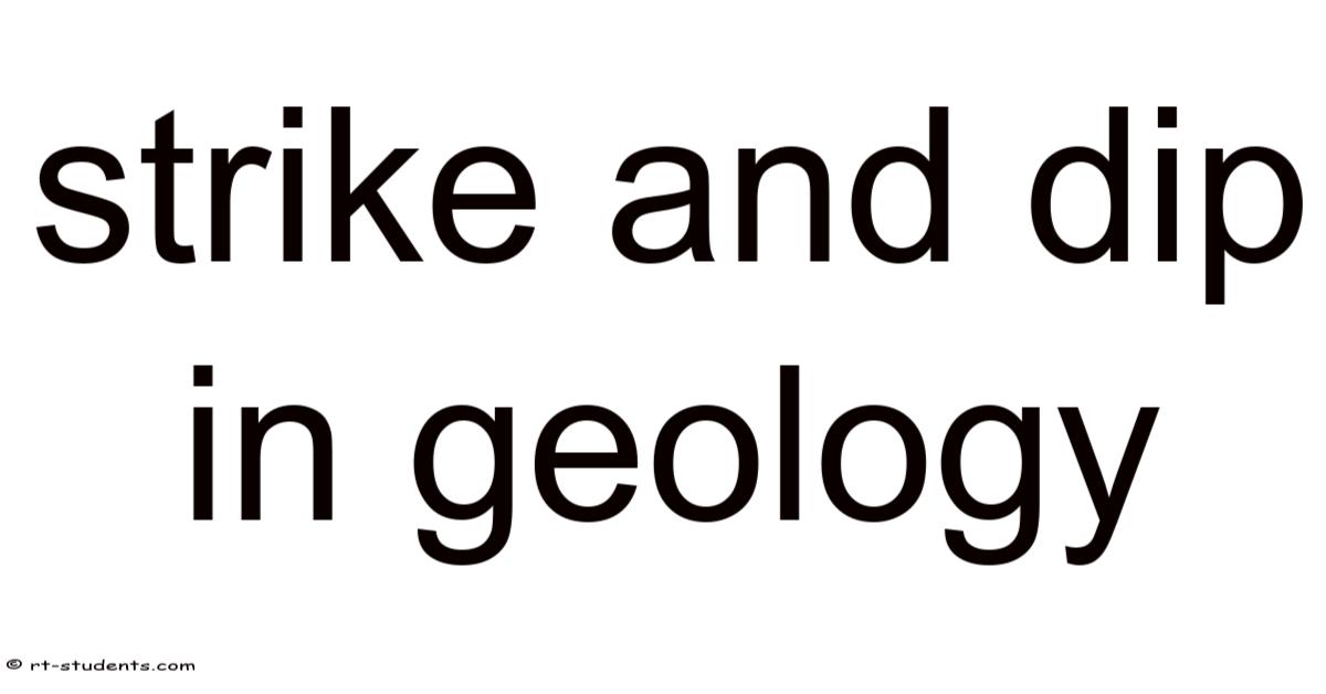 Strike And Dip In Geology