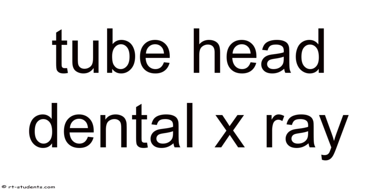 Tube Head Dental X Ray