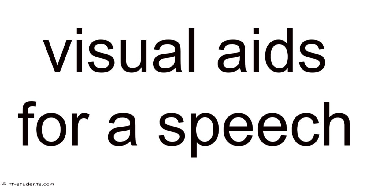 Visual Aids For A Speech