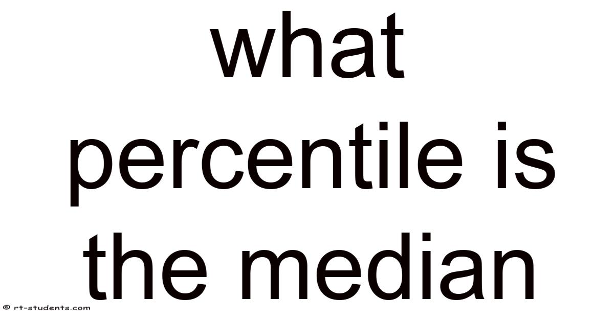 What Percentile Is The Median