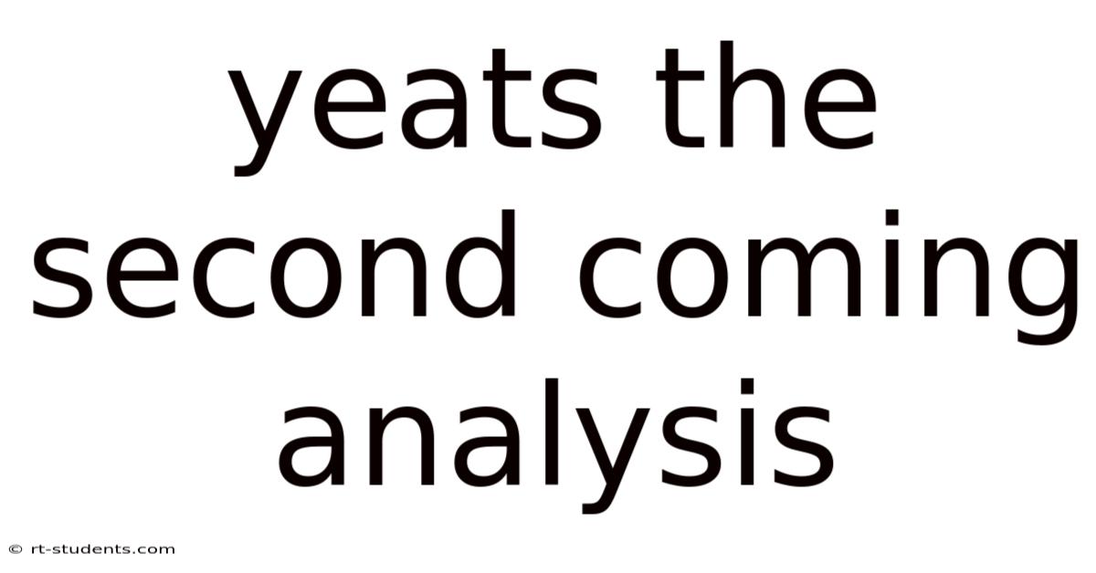 Yeats The Second Coming Analysis